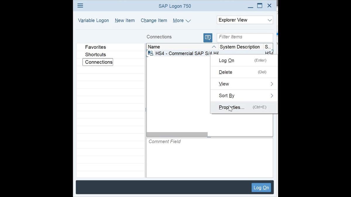 How to add a server connection in SAP Logon 750?