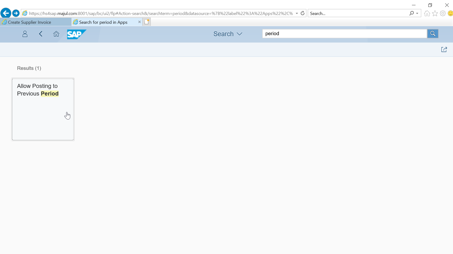 How to allow posting to previous period in SAP?