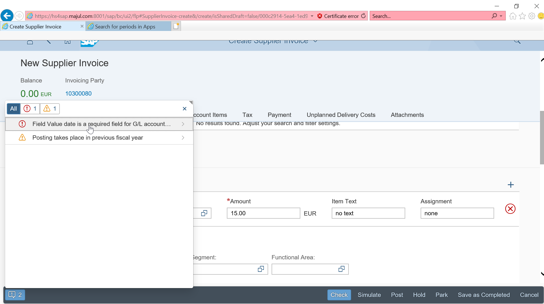 Solve the error field value date is a required field for G/L account Solve the error field value date is a required field for G/L account